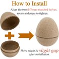30 Pack DIY Easter Eggs, Fillable Paper Fake Egg for Crafts, Easter ...