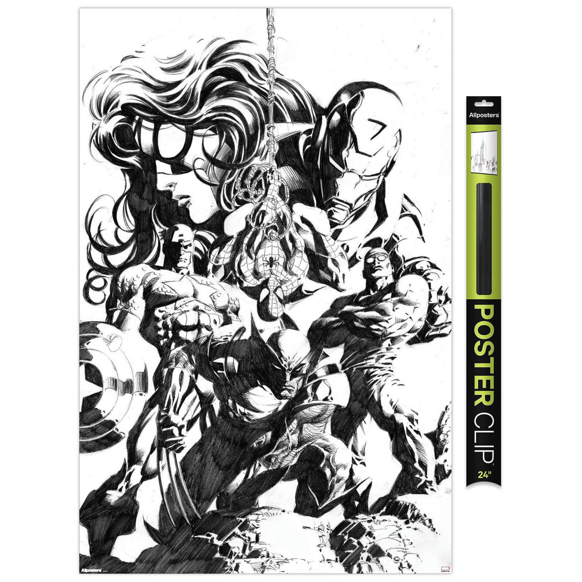 Click here for Trends International Marvel Sketch - Group Wall Po... prices