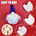 1 Set 24Pcs Artificial Wool Mustache with 48Pcs Round Small Wooden No ...