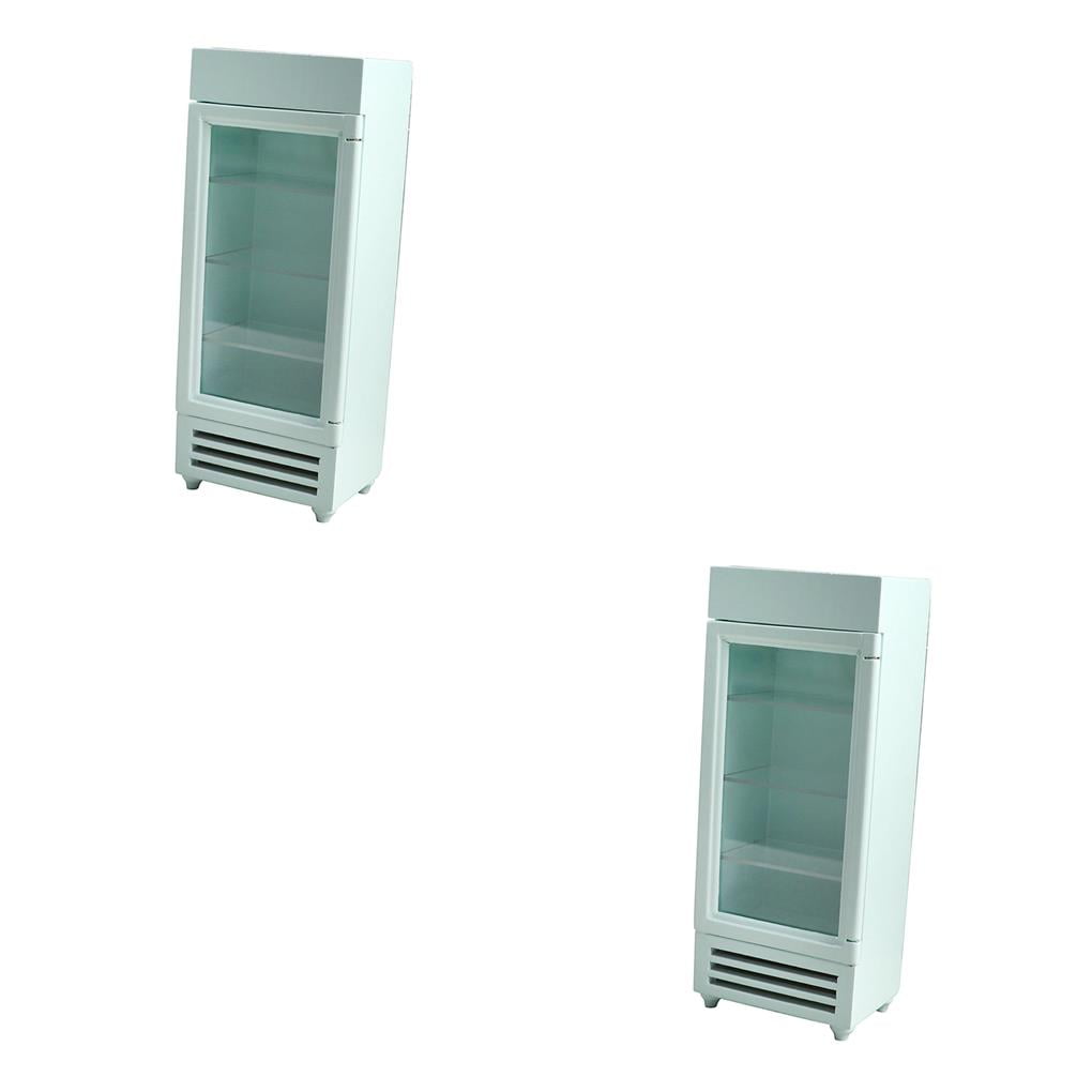 Tholdsy Mini casa de muñecas miniatura refrigerador modelo 1 12 escala ...