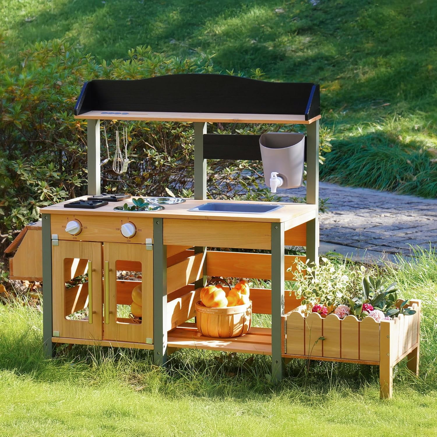 Click here for Unbranded Mud Kitchen For Kids Outdoor  Wood Outdo... prices