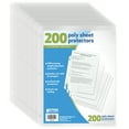 Better Office Products Sheet Protectors 200 Pack Clear Poly Sheets ...