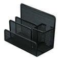 Sioweci 3-Tier Desktop Stacking File Holder Black Metal Mesh Mail ...