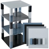 Strictly Briks Classic 10"x10" Baseplates Brik Tower | 4 Baseplates, 30 ...