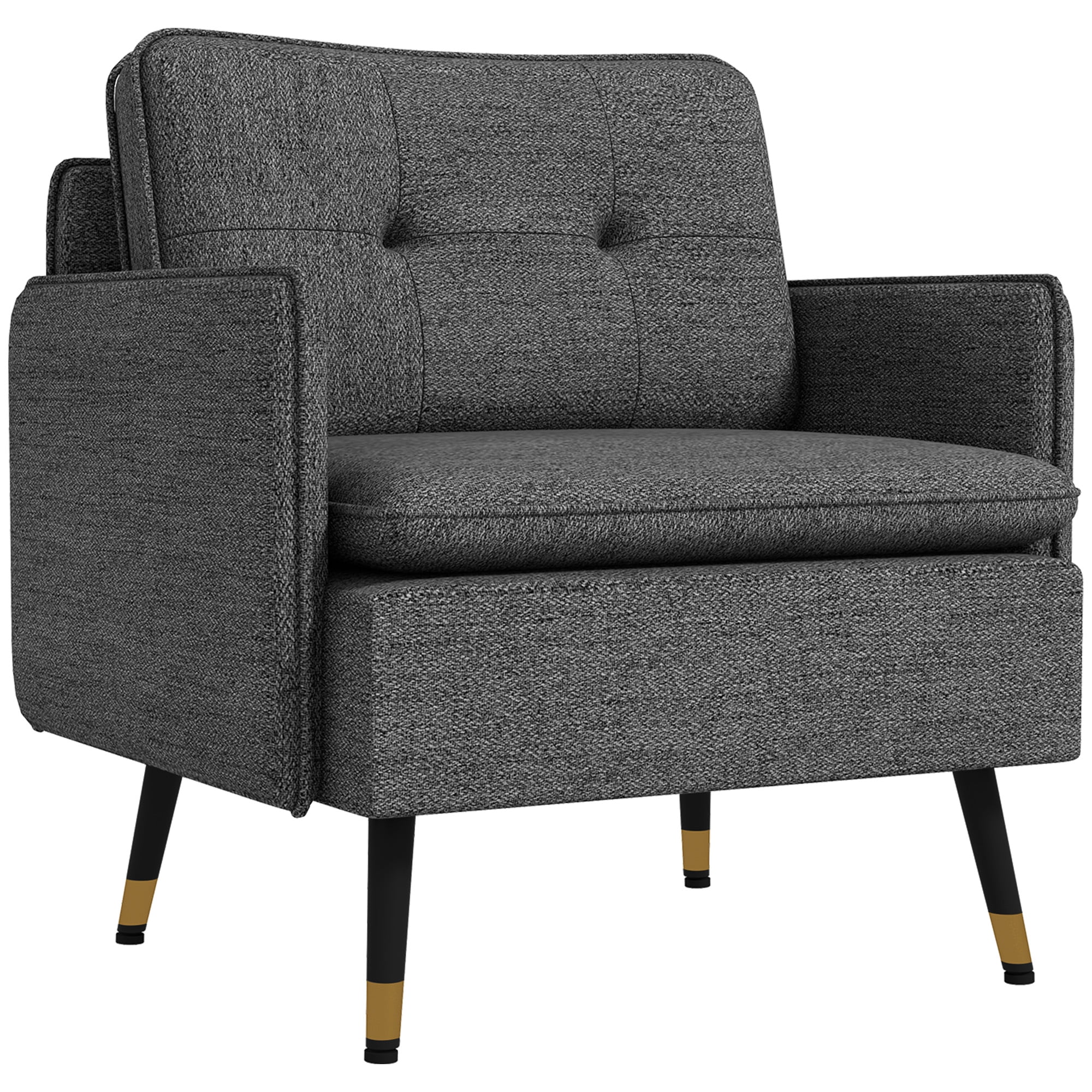 Click here for Homcom Accent Chair With Tufted Back Cushion And S... prices
