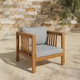 Mintazer Outdoor Club Chairs with Modern Square Arms, Patio Armchairs ...
