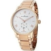Alexander Statesman Triumph Rose Gold Swiss Made Black Leather Watch ...