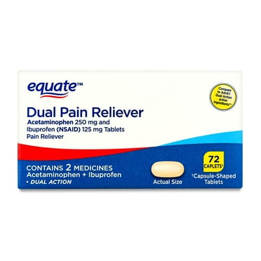 (2 pack) Equate Extra Strength Pain Reliever PM Acetaminophen 500mg and ...