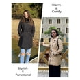 Wantdo Women's Trench Coat Waterproof Dress Coat Spring Long Coat with ...