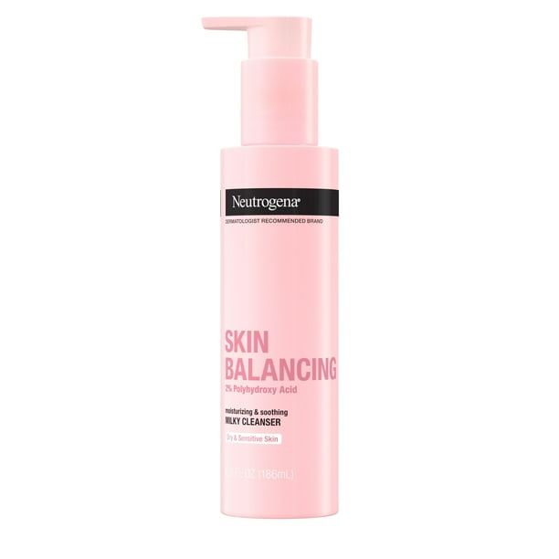 Neutrogena Skin Balancing Milky Cleanser; 2% Polyhydroxy Acid, 6.3 oz ...