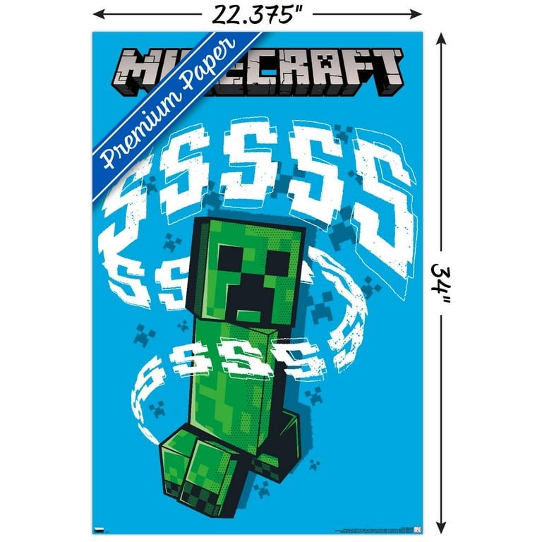 Minecraft Blue Creeper Papercraft