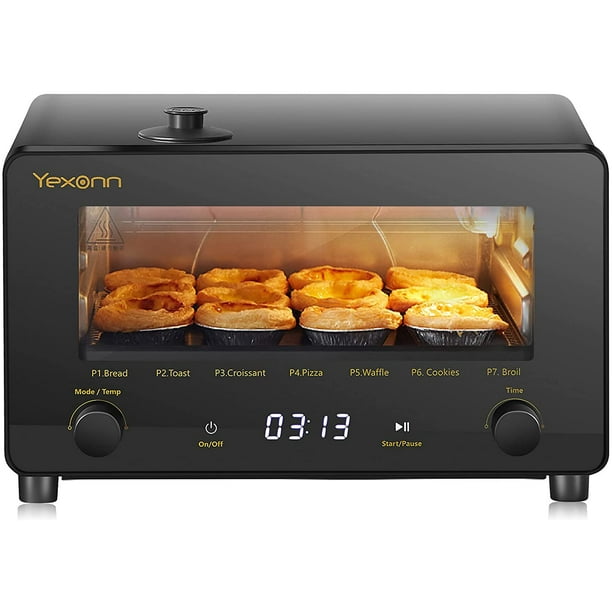 YEXONN Toaster Oven, Steam Toaster Oven Countertop Air Fryer Oven ...