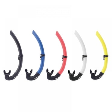 Scuba Diving Dive Dry Top Straight Snorkel with Purged Valve (Black ...