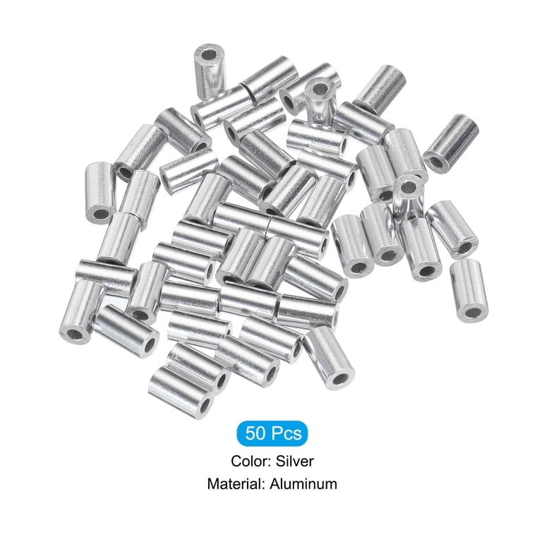 Crimp Sleeves SDTC Tech Aluminum Crimping Loop Sleeve Dual Hole Cable ...