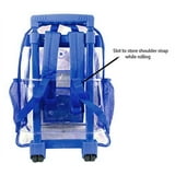 K-Cliffs Rolling Heavy‑Duty Backpack Wheeled Daypack PVC 17""x13.5""x7 ...
