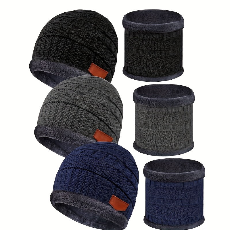 Click here for Lngoor 3 Sets Kids Winter Hat Beanie And Scarf Kni... prices