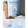 Surge Protector Outlet Extender with 360 Rotating Plug, 4 AC Plug ...