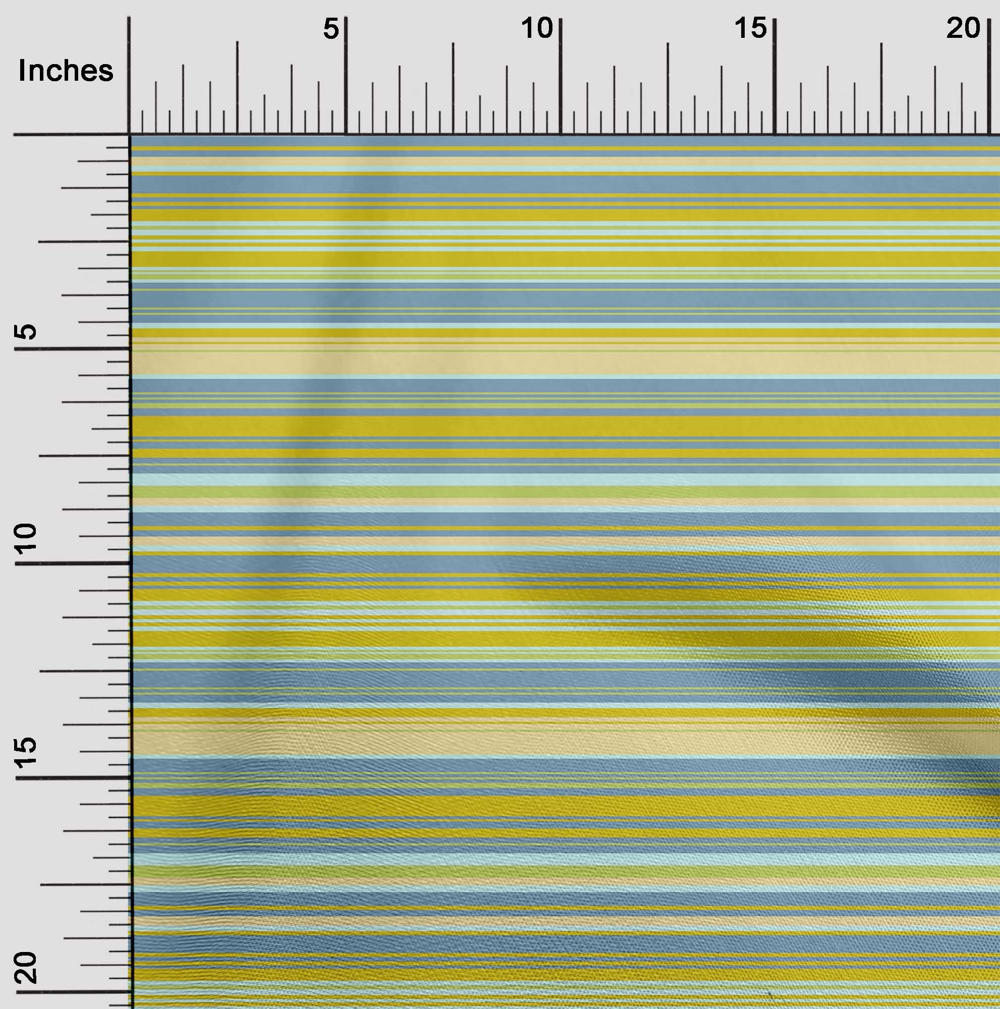 oneOone Viscose Chiffon Fabric Horizontal Stripe Print Fabric By The ...