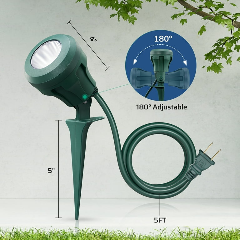 Outdoor Plug In Spotlight