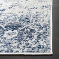 SAFAVIEH Madison Judith Distressed Area Rug, White/Royal Blue, 11' x 11 ...
