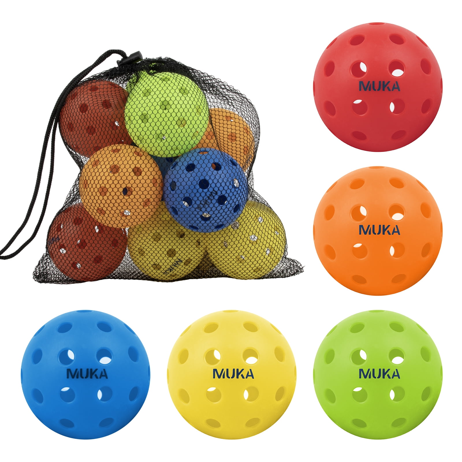 Click here for Muka 10 Pack Pickleball Balls With Drawstring Bag... prices