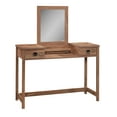 Sauder Cannery Bridge Bedroom Vanity with Mirror, Sindoori Mango Finish ...
