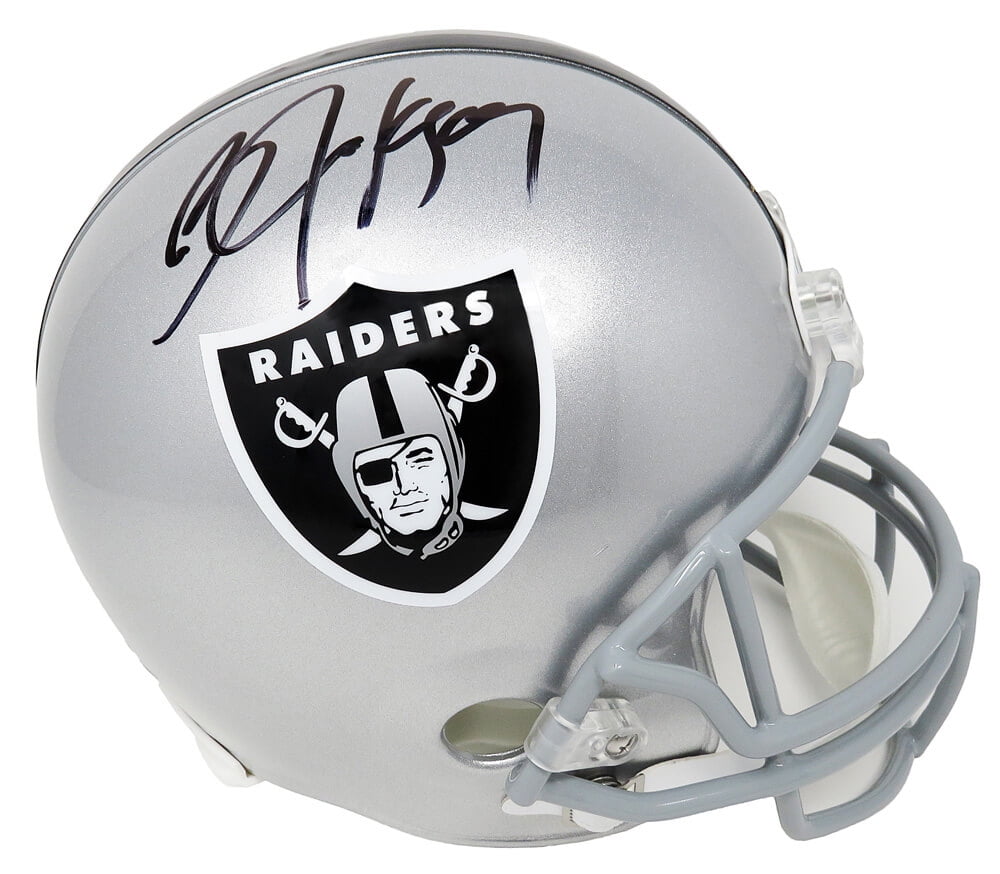 Bo Jackson Signed Raiders Riddell Full Size Replica Helmet (Beckett ...