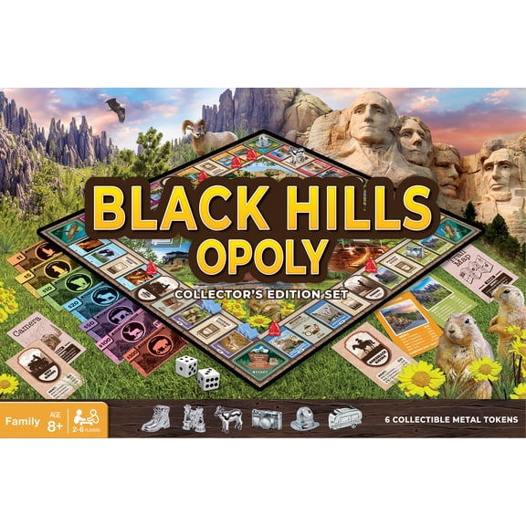 MasterPieces Opoly Family Board Games - Black Hills Opoly - Walmart.com
