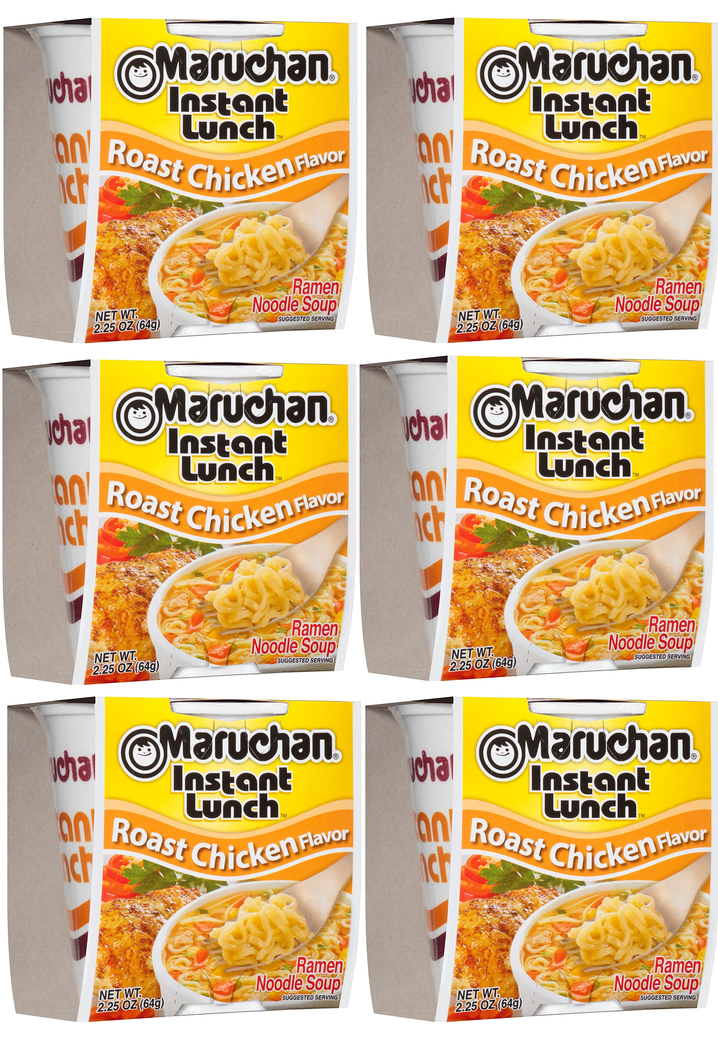Maruchan Instant Lunch Roast Chicken Flavor, 2.25 Oz, Pack of 6 ...