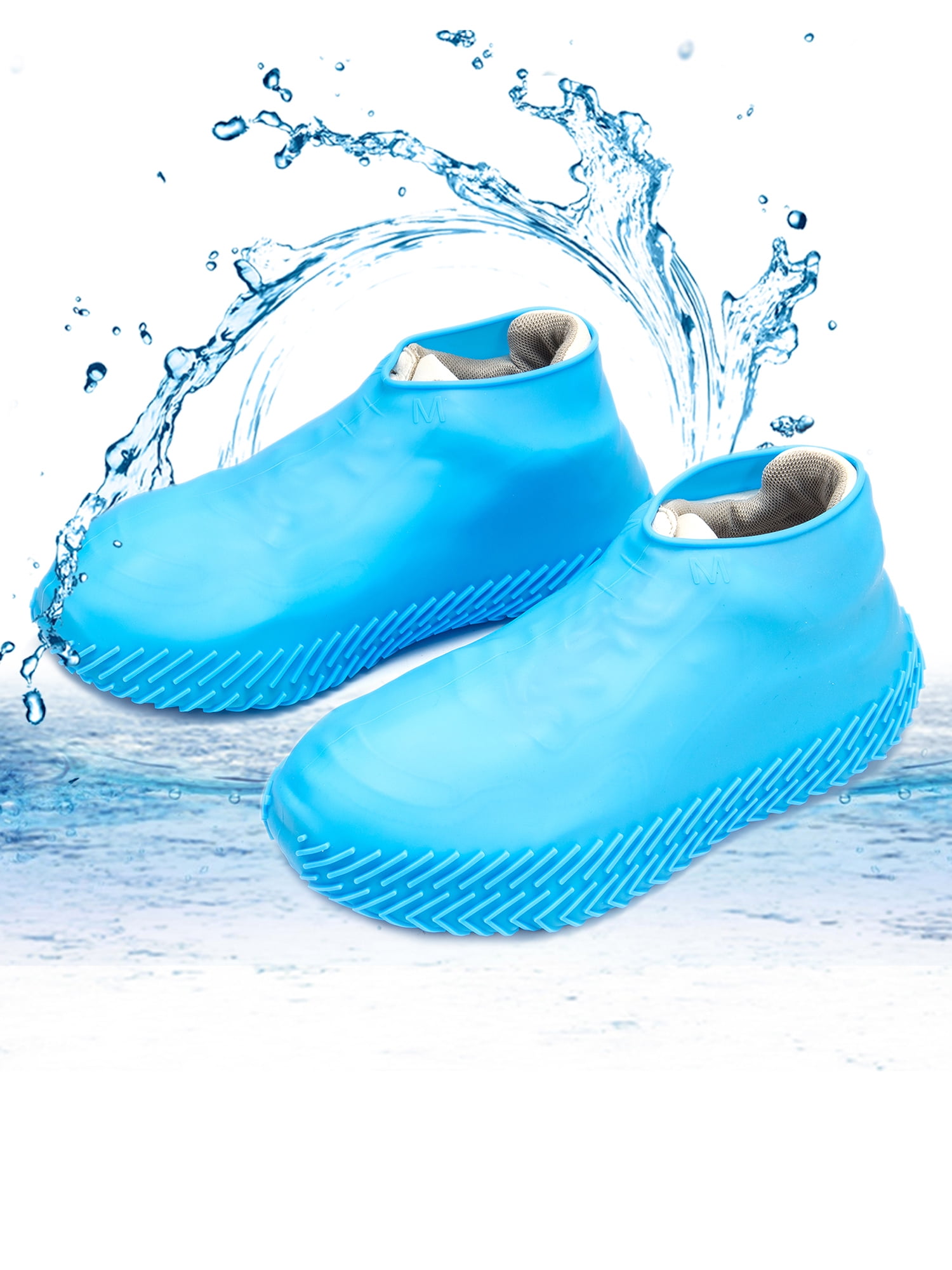 NK FASHION Women's Non-Slip Reusable Silicone Overshoes Rain Waterproof ...