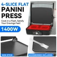 Mailand 4-Slice Panini Press, Electric Sandwich Press, Panini Grill ...