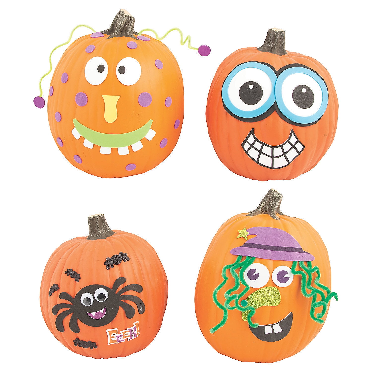 Pumpkin Decorating Craft Kit Assortment, Makes 48, Craft Kits ...