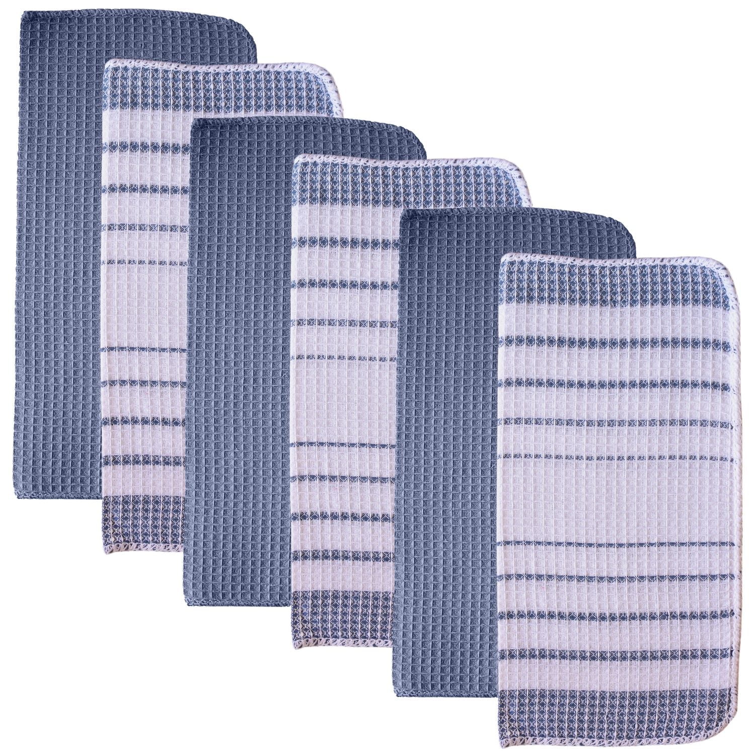 Click here for Fabstyles Fouta Stripe Set Of 6 Cotton Dish Cloth... prices