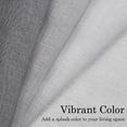 Jainmy Faux Linen Vertical Ombre Sheer Curtains,Semi Voile Gradient Rod ...