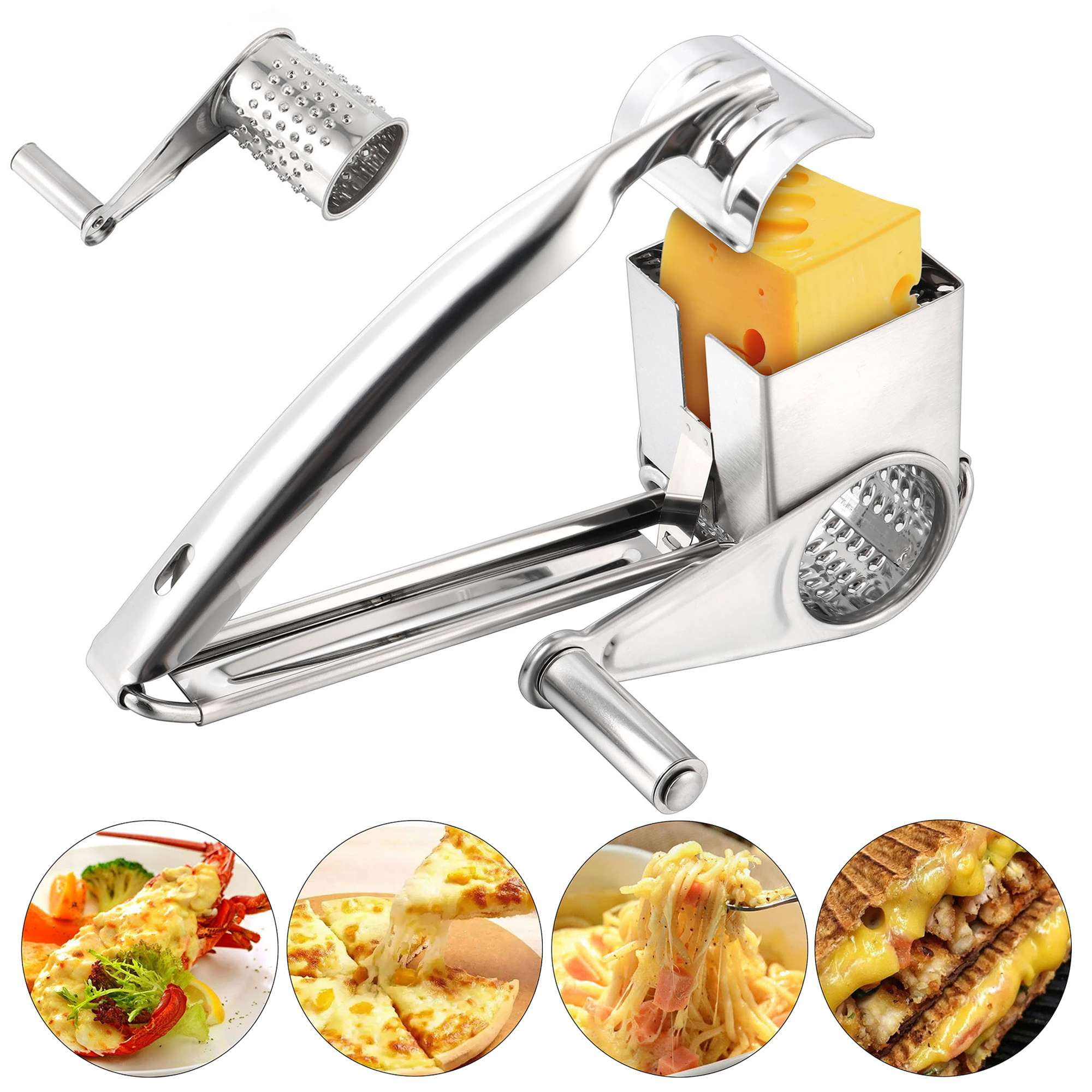 Gustave Stainless Steel Rotary Cheese Grater Manual Handheld Cheese ...