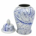 Red Lantern 18" Abstract Blue & Silver Temple Jar - Walmart.com