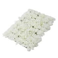 Dualoai 6 Pieces Removable Artificial Flowers Wall Panel Wedding Decor ...