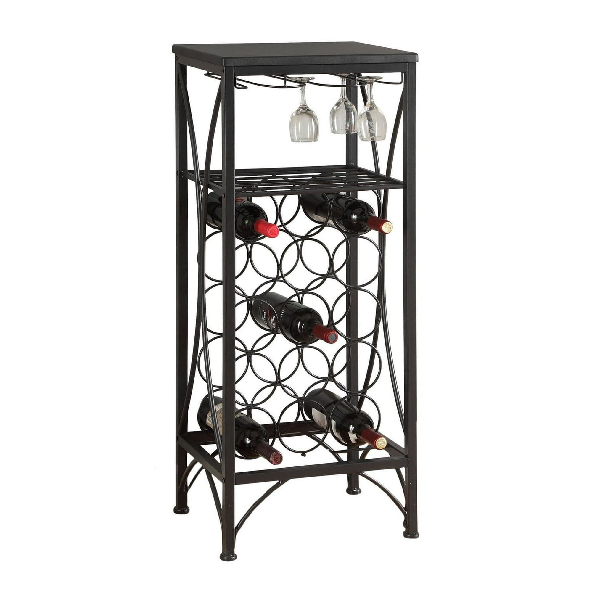 Click here for Monarch Specialties Home Bar  Wine Rack  Metal  Bl... prices