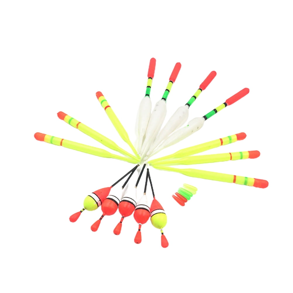 Naierhg 15Pcs Vertical Professional Fishing Lure Floats Bobber Rods ...