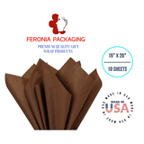 Chocolate Tissue Paper Squares, Bulk 10 Sheets, Presents by Feronia ...