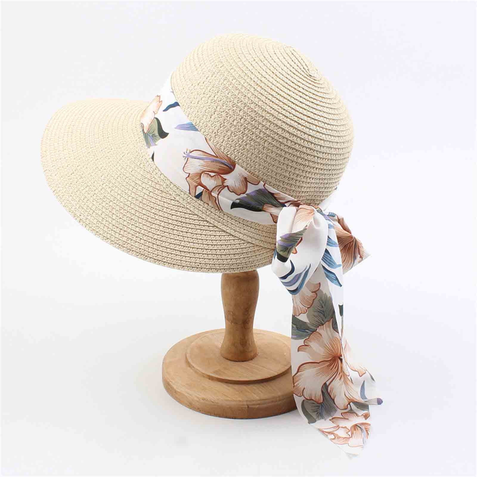 Click here for Pisexur Womens Sun Summer Hat Foldable Roll Up Flo... prices