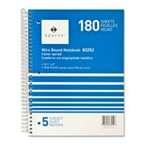Sparco Quality Wirebound 5-Subject Notebook, Assorted Colors - Walmart.com