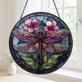 Dragonfly Ceramic Stained Glass Ornament – Decorative Holiday Window ...