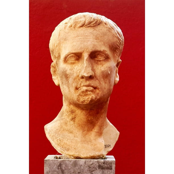 24x36 gallery poster, Portrait of Julius Caesar at the Archaeological ...