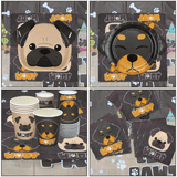 PIXHOTUL dog party decoration, dog shaped paper tray, dog party ...