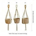 Cotton Rope Woven Tassels Macrames Plant Hanger for Flower Pots and ...