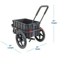 Xspec Bicycle Pull Behind Cart Wagon, 2-in-1 Bike Cargo Trailer ...