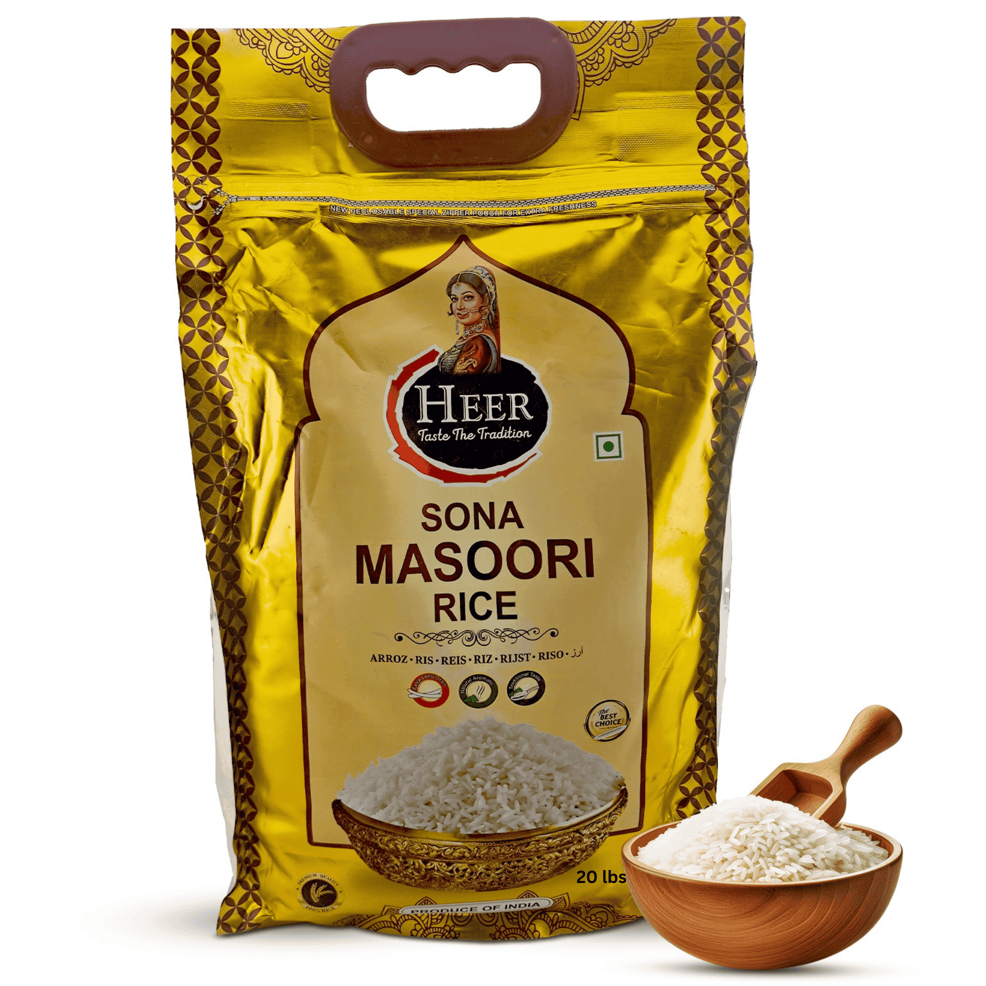Click here for Heer Sona Masoori Rice  20 Lbs 20 Lbs prices