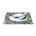 Dinosaurs Leaves 12×18 inch Placemats Heat Resistant Washable Foldable ...