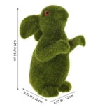 unbranded Bunny Decor Easter Artificial Flocking Rabbit Figurine ...